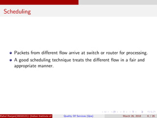 QOS (Quality of Services) - Computer Networks | PDF