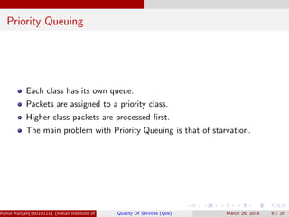QOS (Quality of Services) - Computer Networks | PDF
