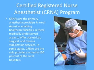 Certified Registered Nurse Anesthetist | PPTX