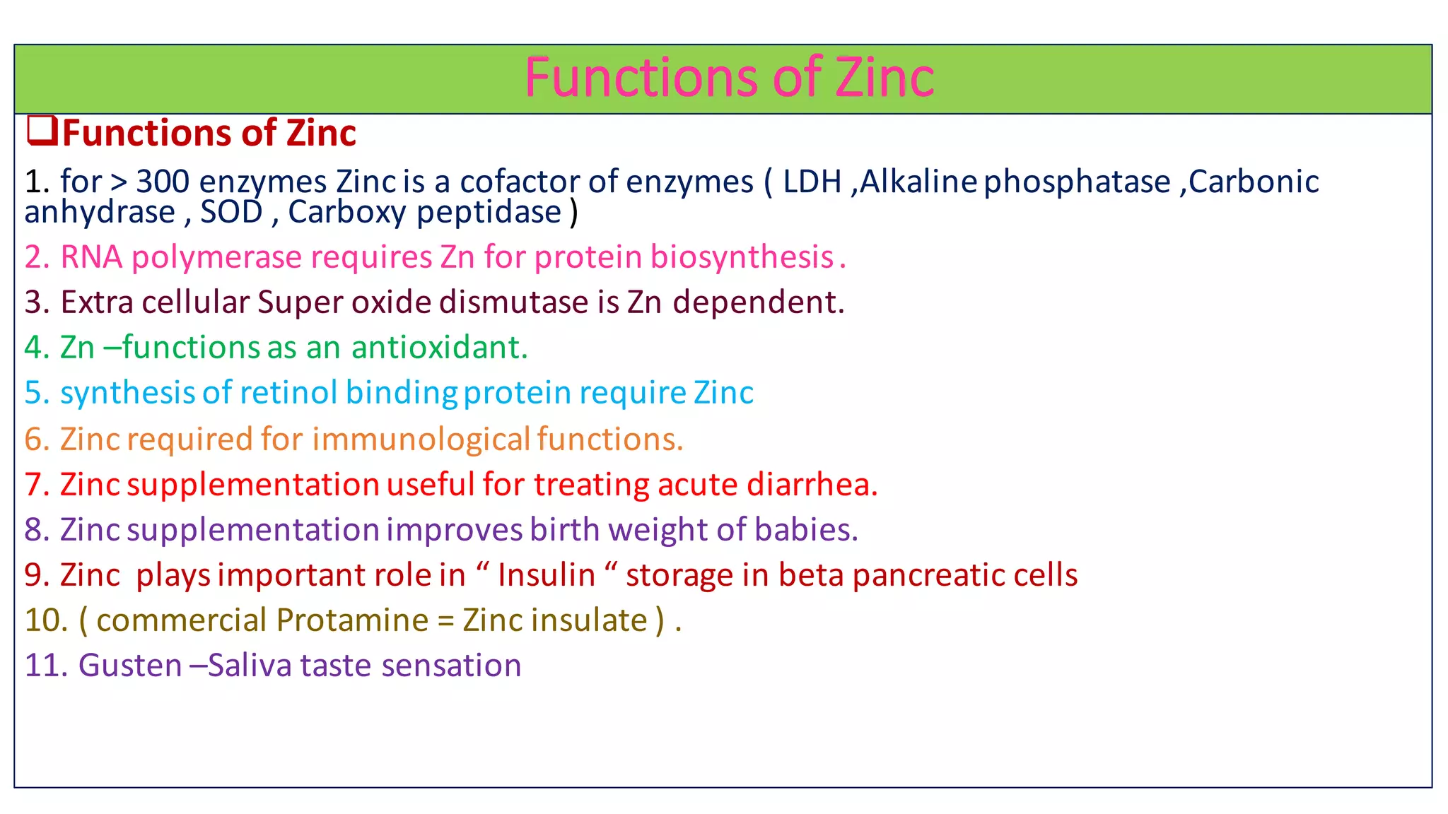 Metabolism of zinc and its clinical significance | PDF