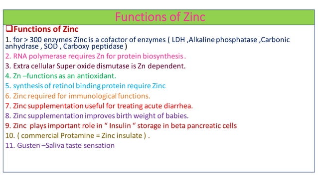 Metabolism of zinc and its clinical significance | PDF