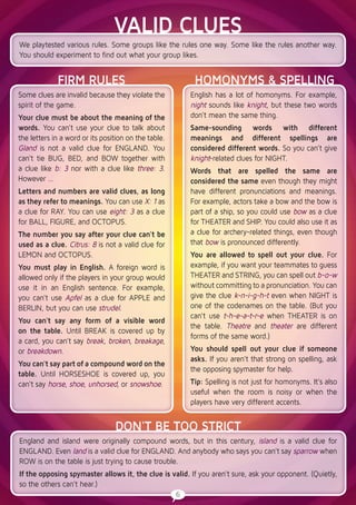 Codenames Rules | PDF