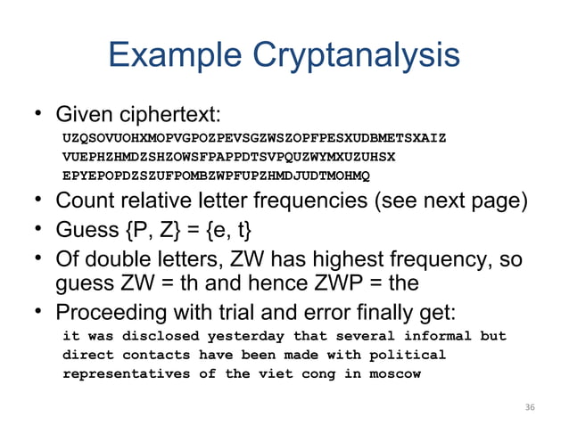 Classical Encryption Techniques in Network Security | PPT