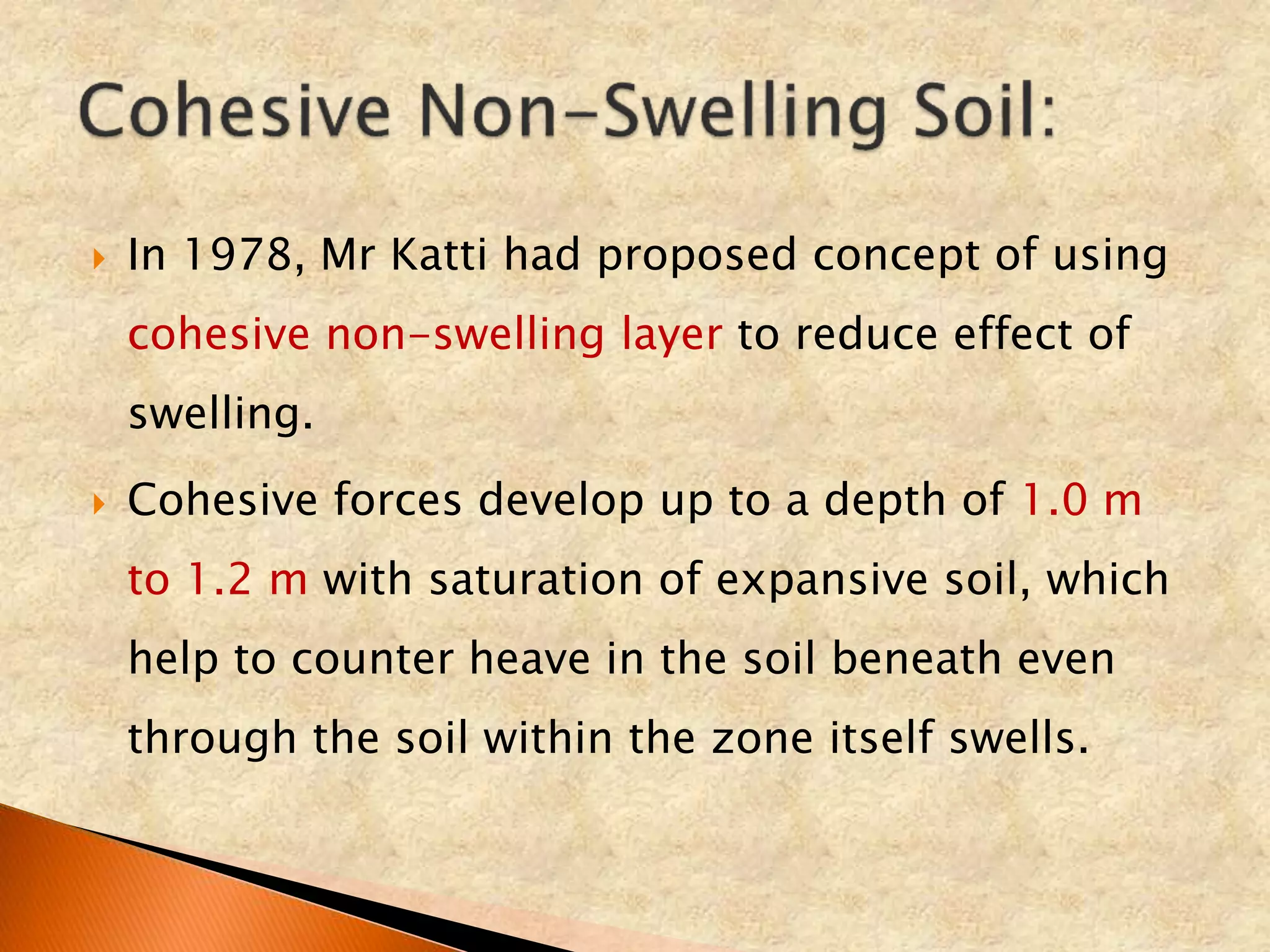 Isolation Of Foundation fron swelling zone By CNS (Cohesive Non ...