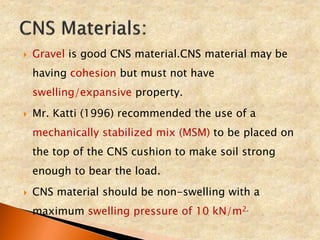 Isolation Of Foundation fron swelling zone By CNS (Cohesive Non ...