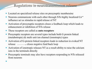 Neurohumoral transission in CNS | PPTX