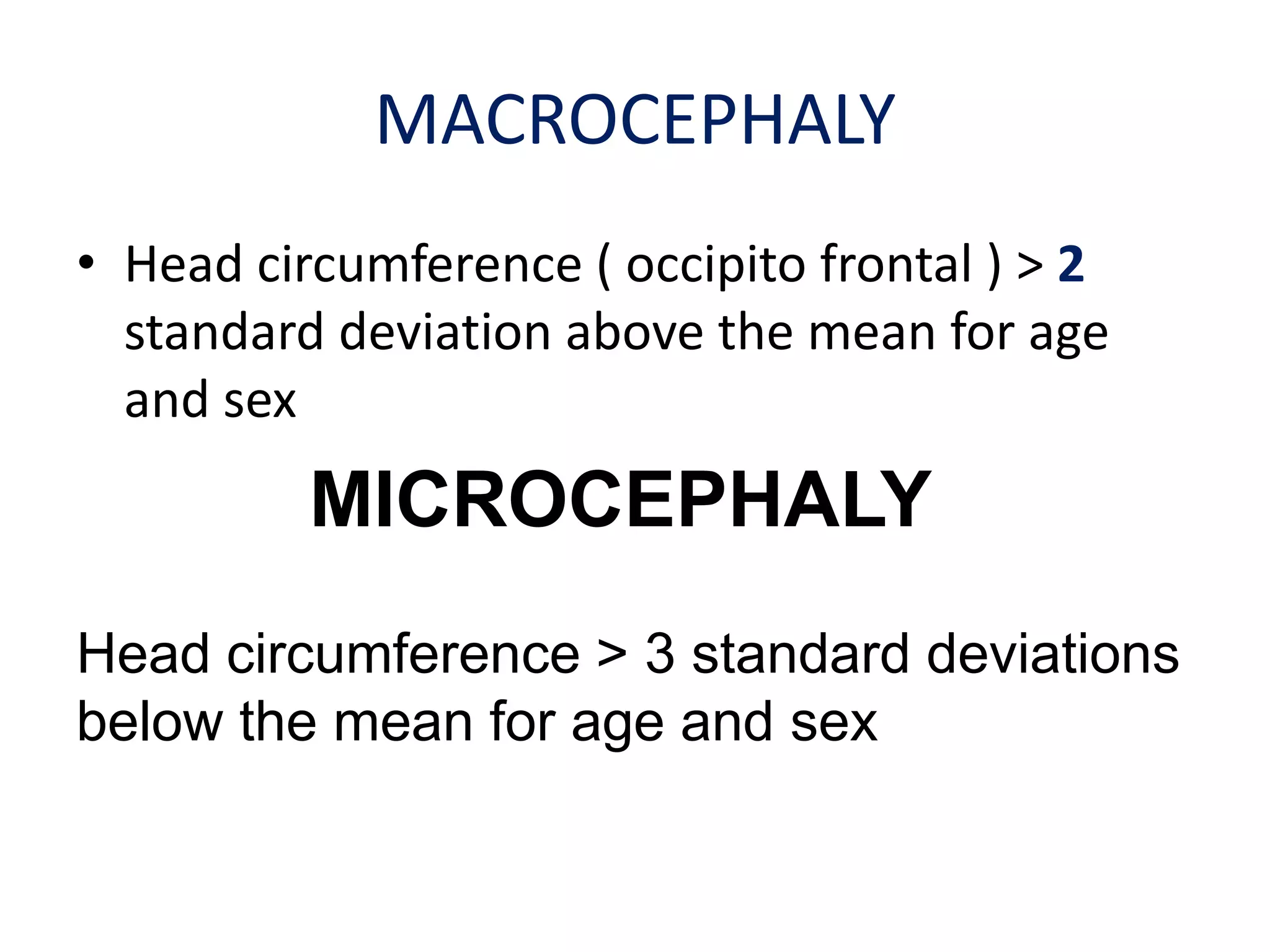 Approach to Macro and Microcephaly | PPTX