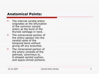 Carotid Artery Stroke | PPT