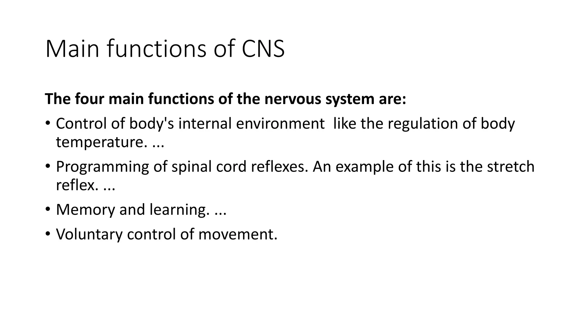 CNS - Introduction and Organisation Lecture 1.pptx