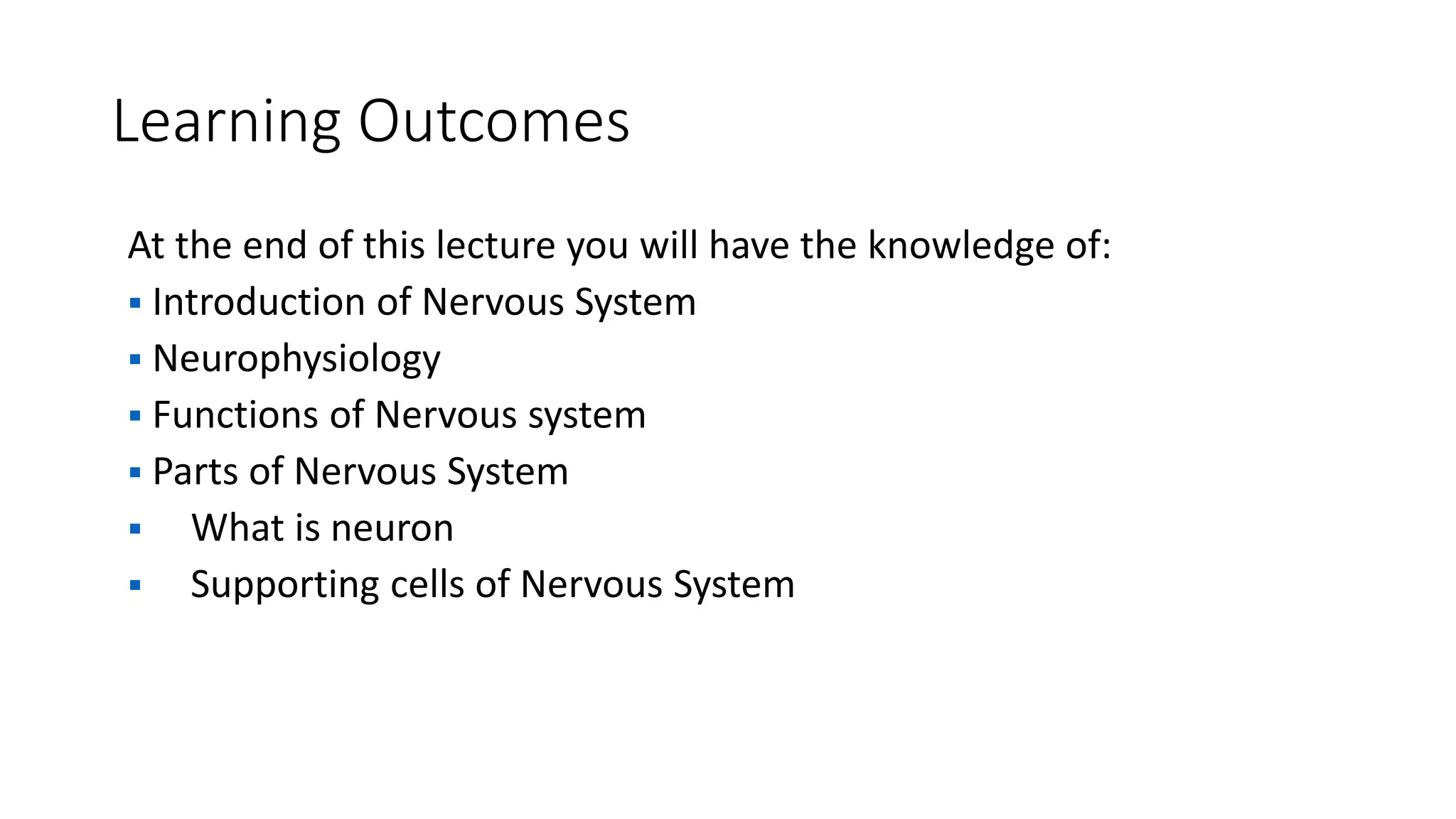 CNS - Introduction and Organisation Lecture 1.pptx