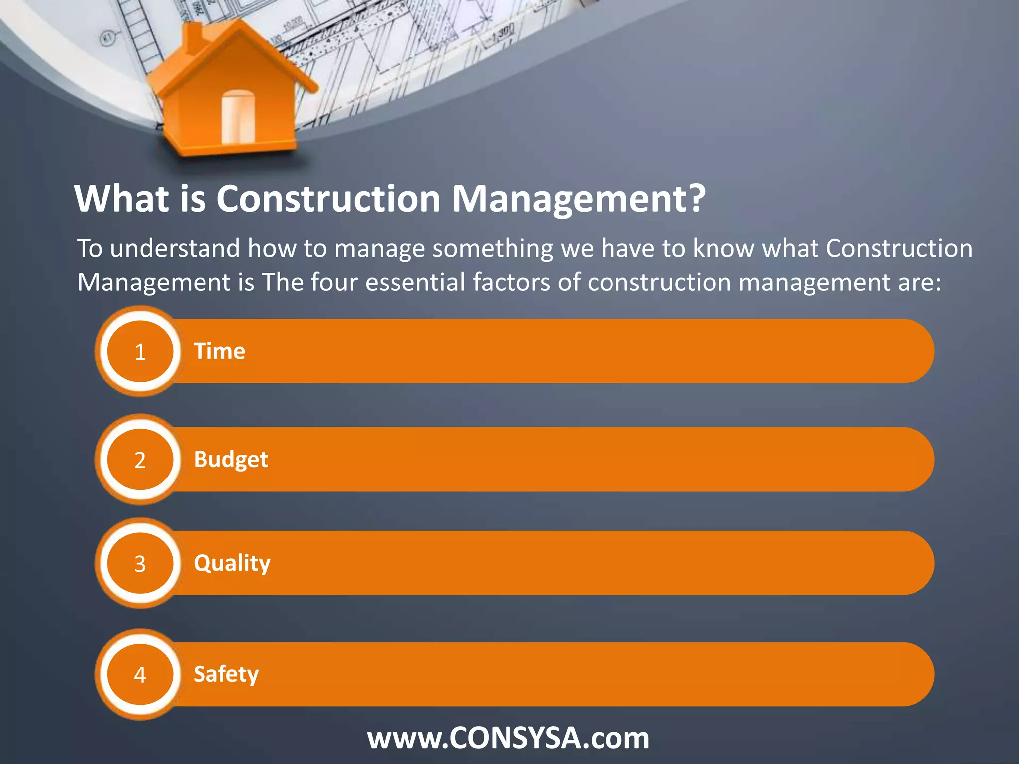 Construction Management Plan | CONSYSA | PPT