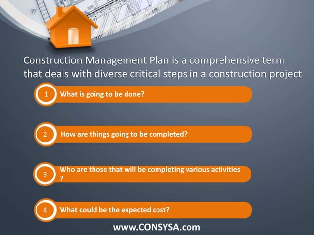 Construction Management Plan | CONSYSA | PPT