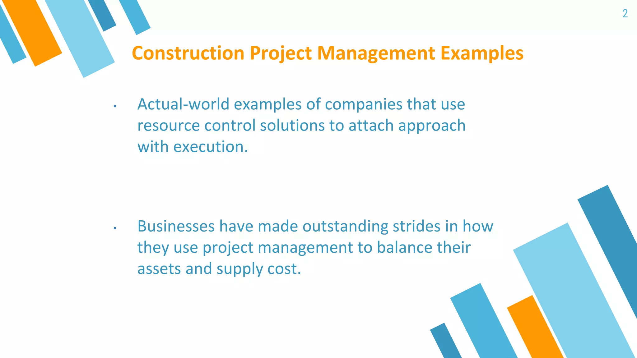 Construction Project Management Examples | CONSYSA | PPTX ...