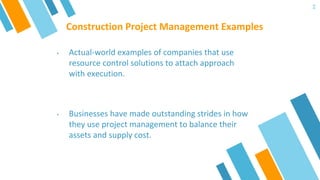 Construction Project Management Examples | CONSYSA | PPTX ...