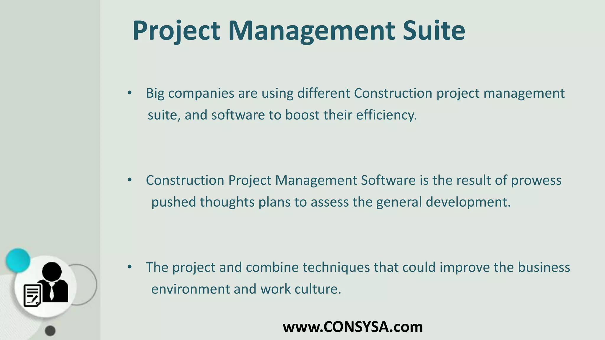 Project Management Suite | CONSYSA | PPT