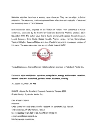 CASE Network Studies and Analyses 396 - Energy Security, Poverty and ...