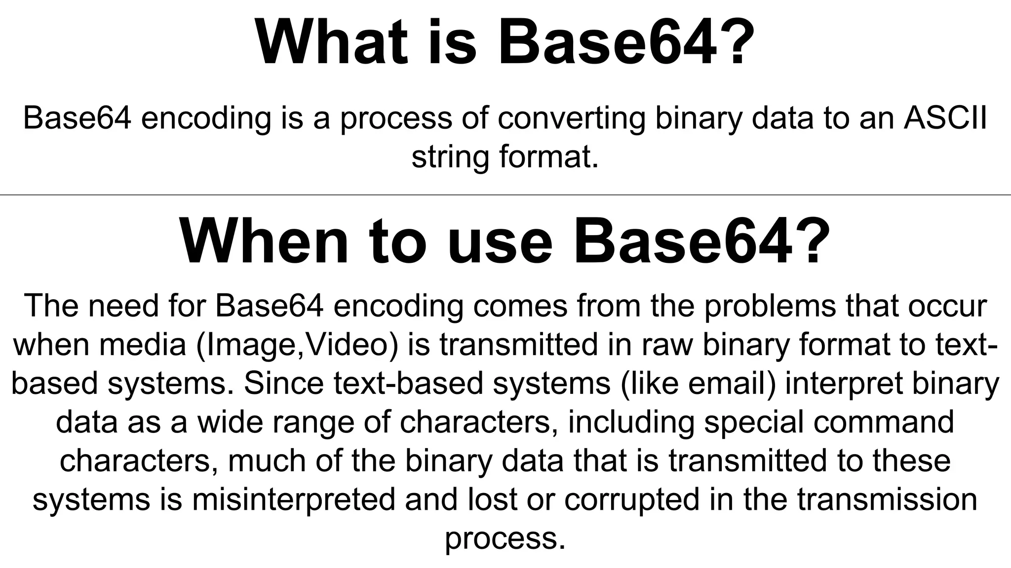 Base-64 Presentation | PPTX