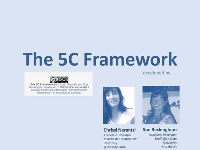 The 5C Framework by Chrissi Nerantzi and Sue Beckingham