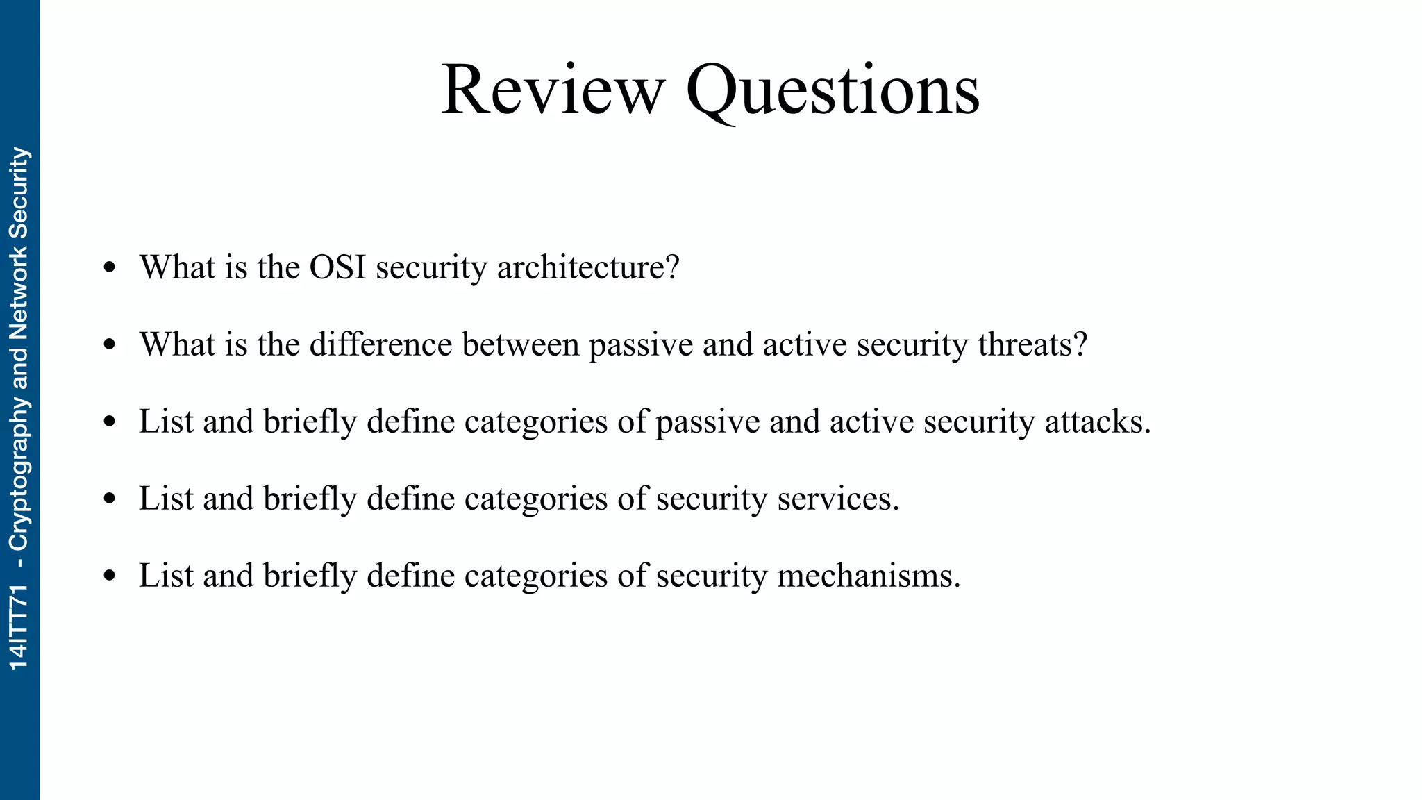 CNS - Chapter1 | PDF