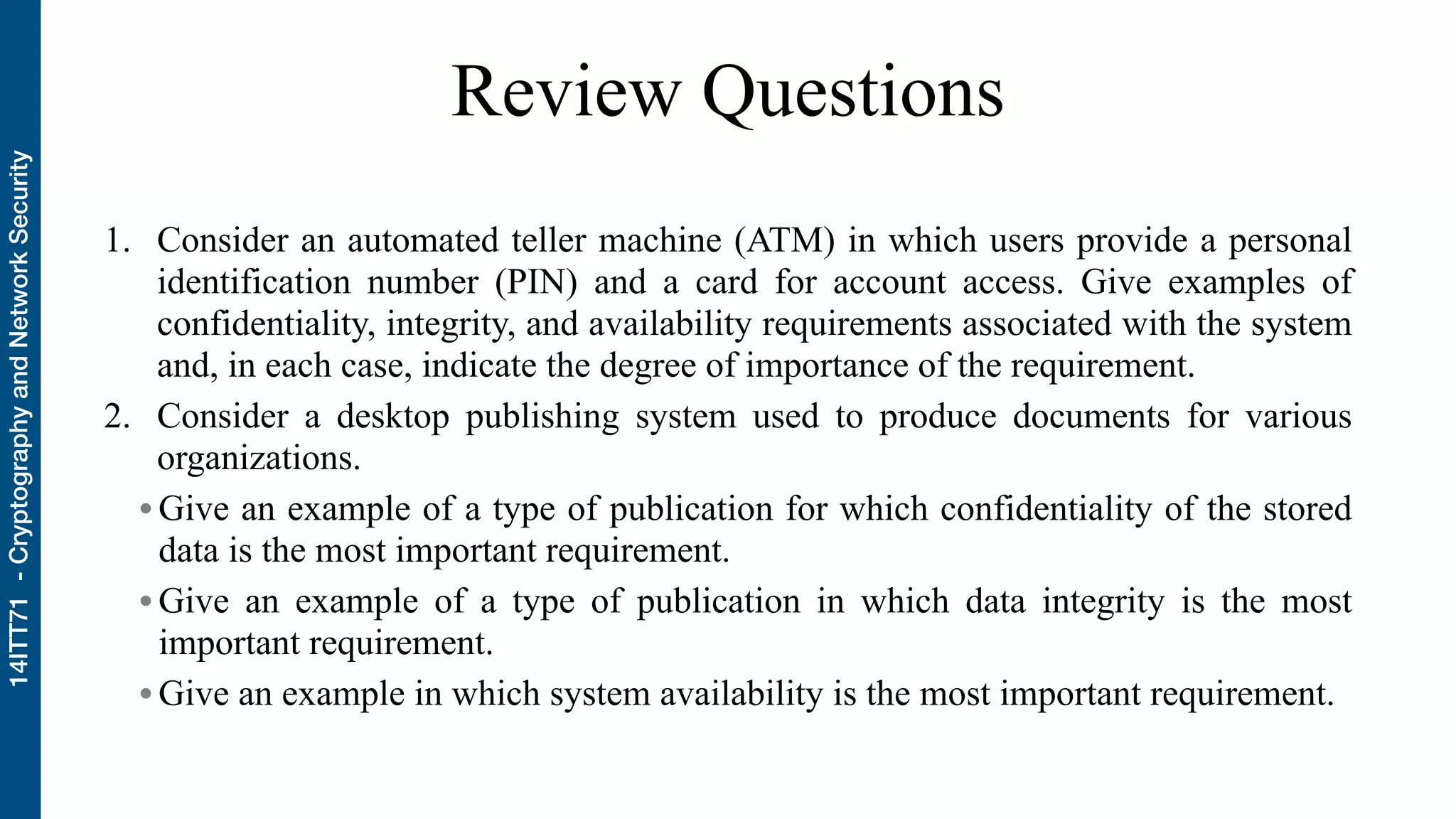 CNS - Chapter1 | PDF