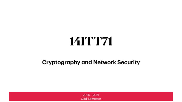 CNS - Chapter1 | PDF