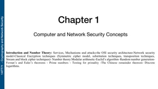 CNS - Chapter1 | PDF