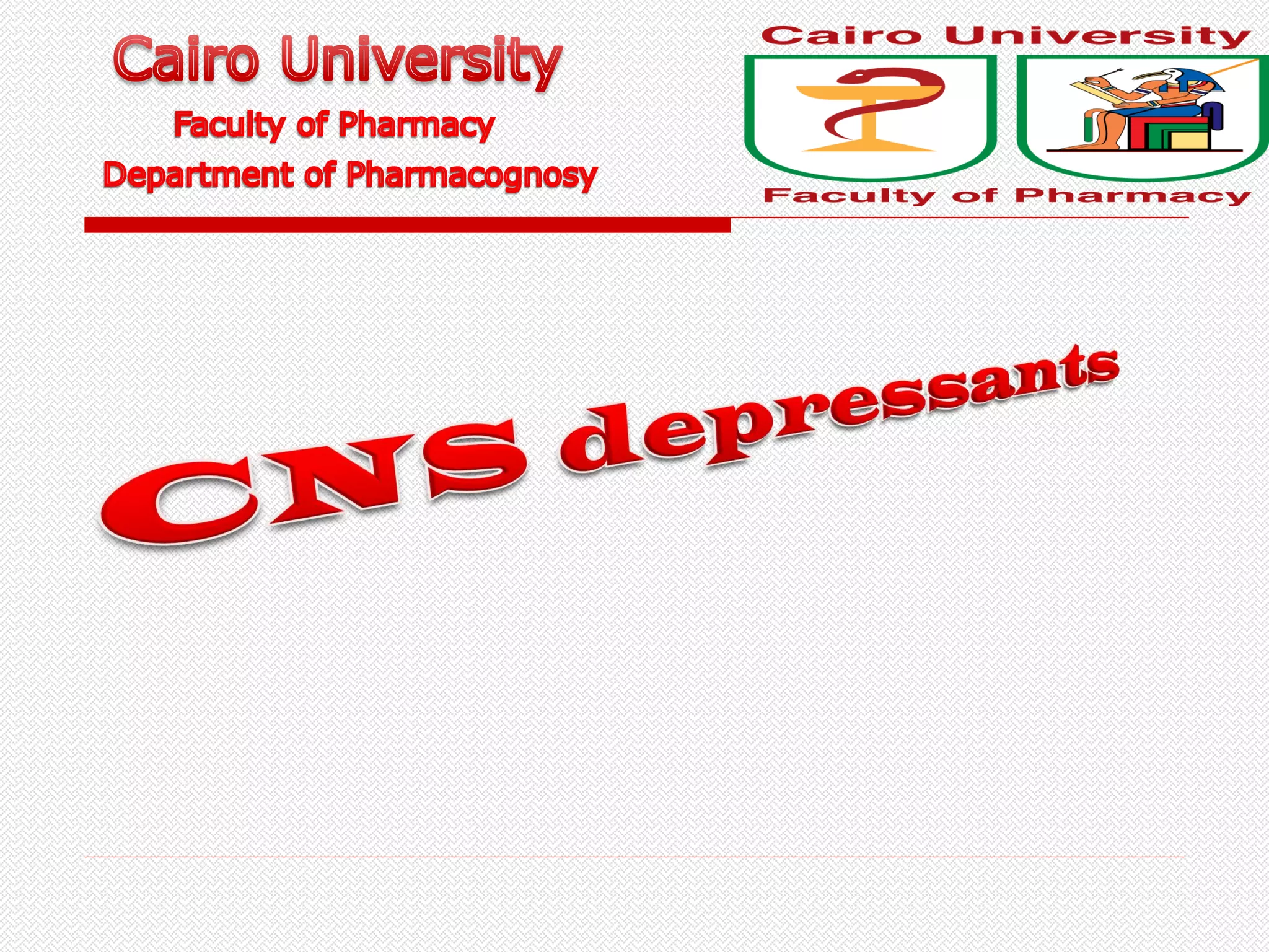 Herbal drug have a Cns depressant | PDF
