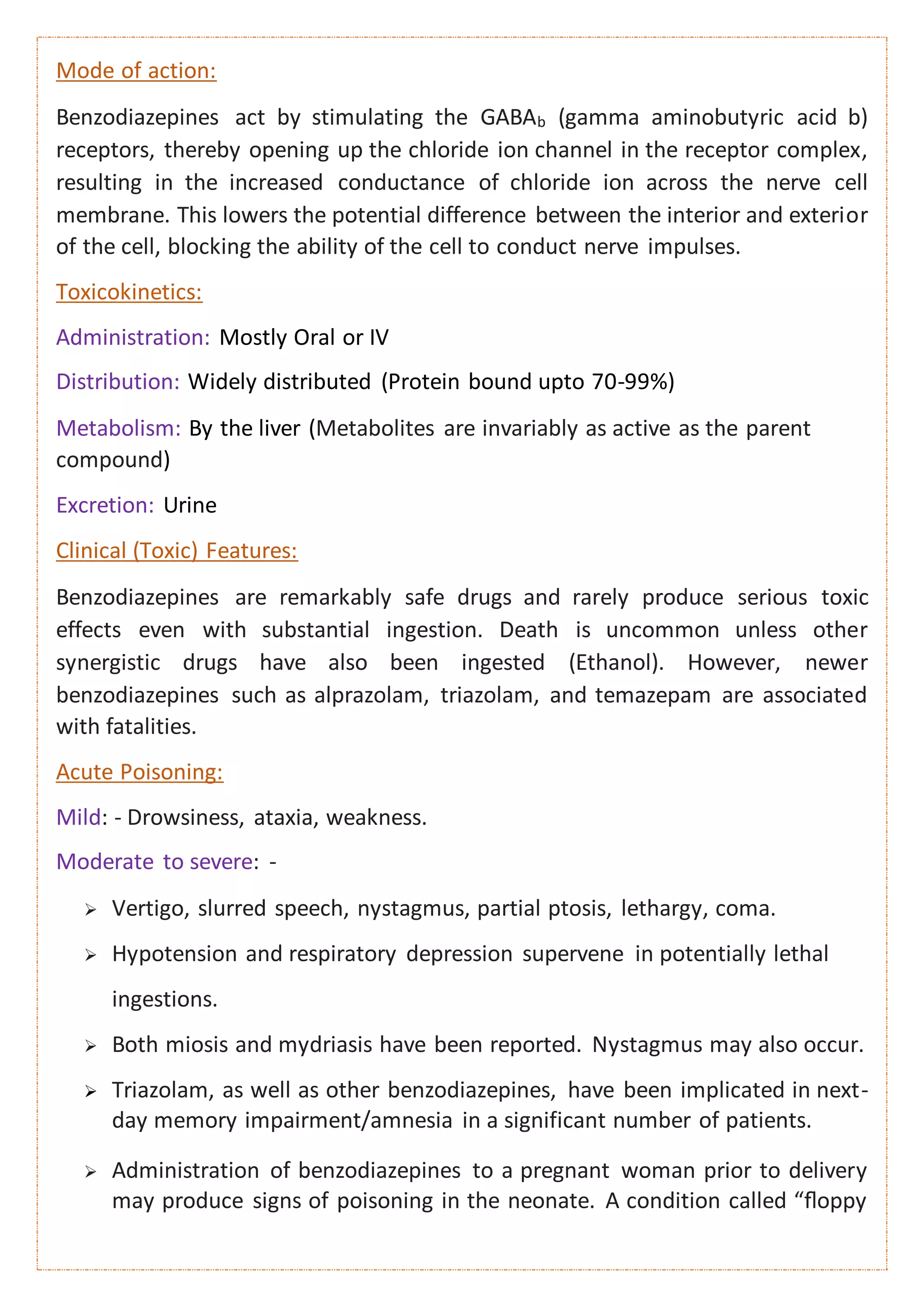 CNS depressants poisoning | DOCX