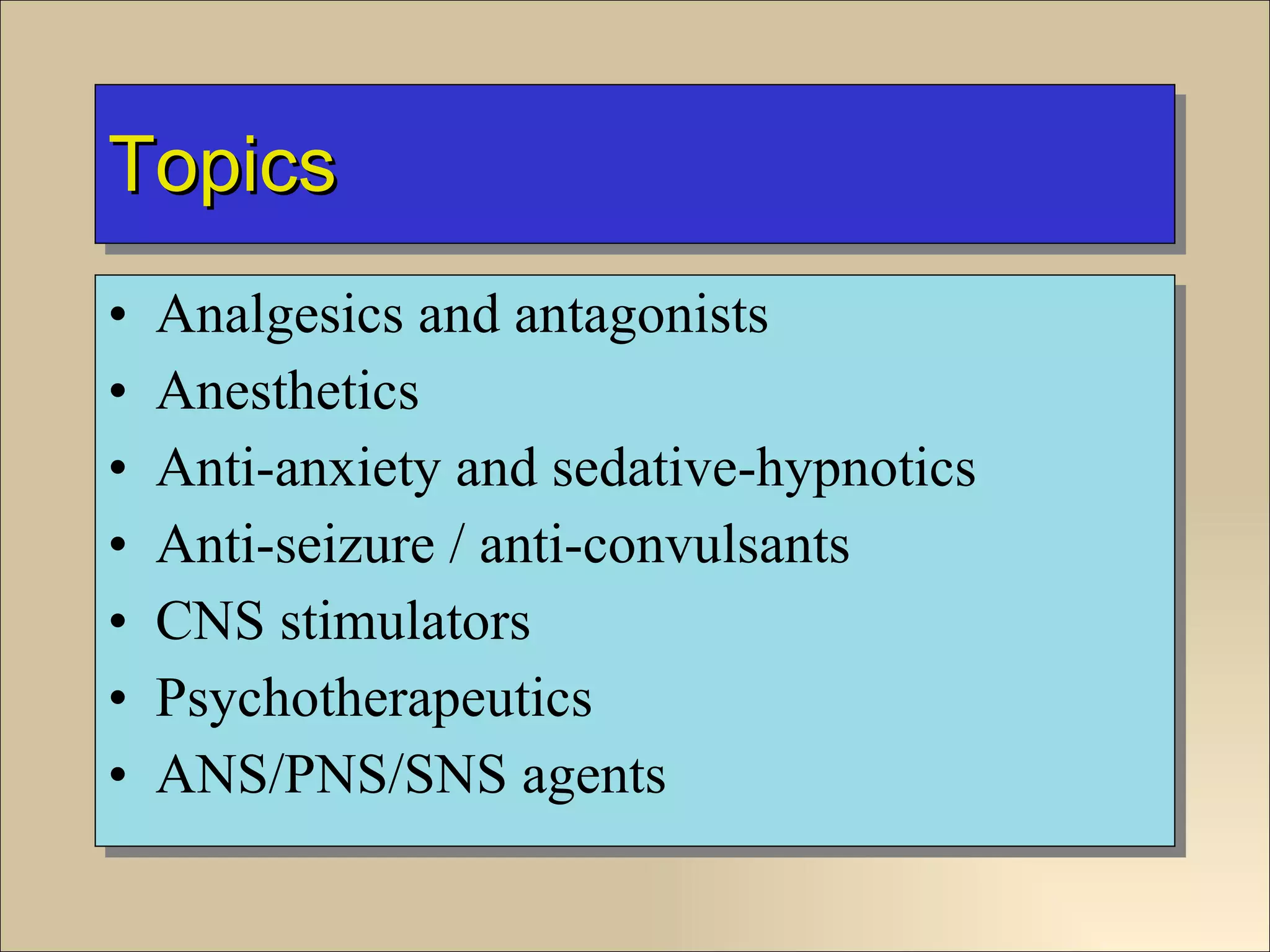 CNS Drugs | PPT