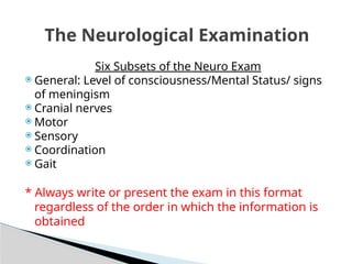 CNS EXAMINATION.....................pptx