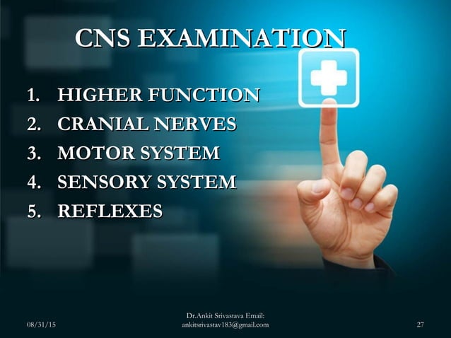 Central Nervous System (CNS) Examination | PPS