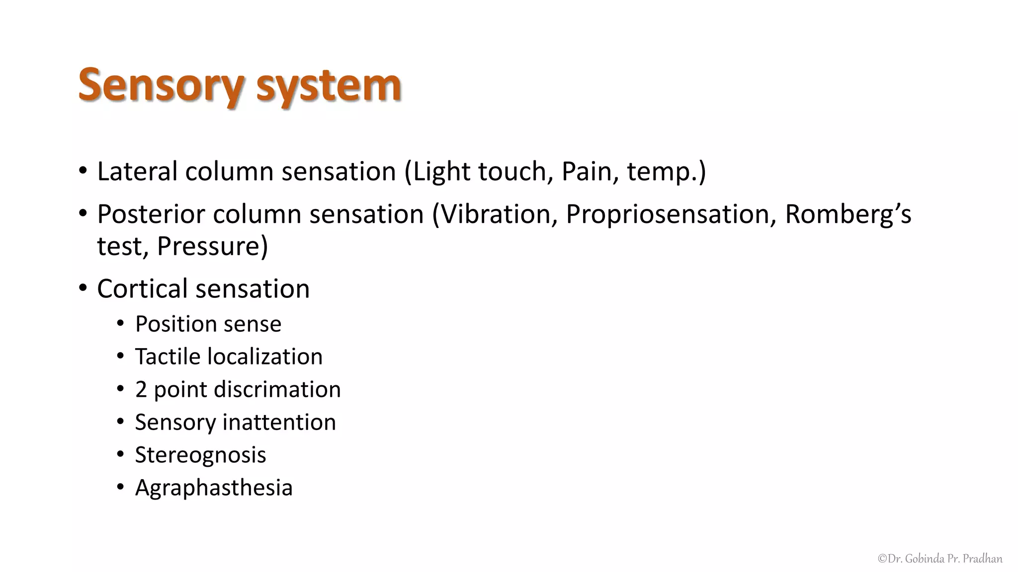 CNS examination in children | PPTX