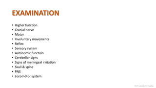 CNS examination in children | PPTX
