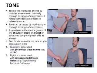 CNS EXAMINATION OF THE UPPER AND LOWER LIMBS.pptx