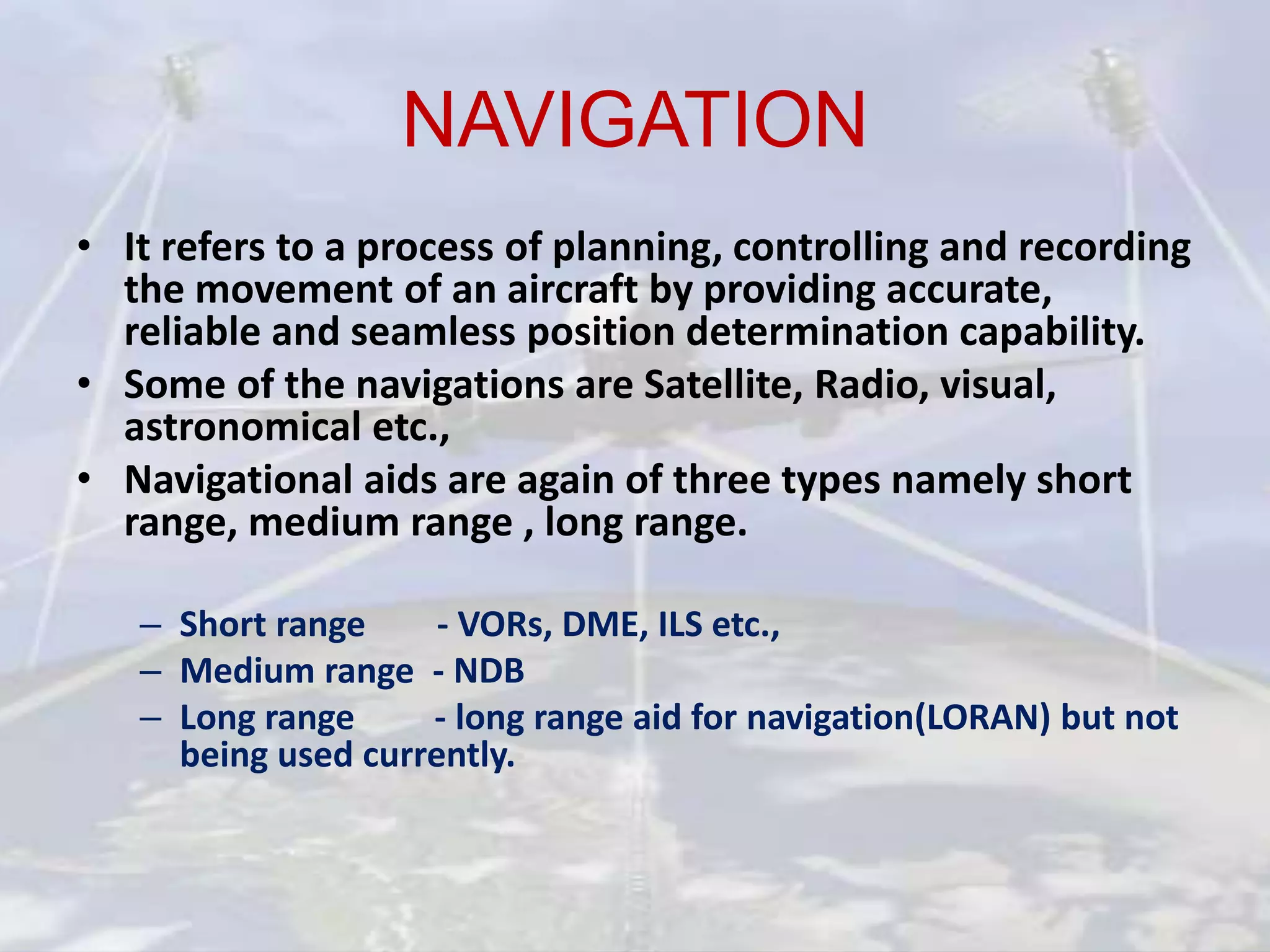 Cns for air traffic management | PPTX