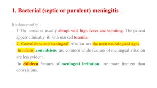 C.N.S infection , meningitis or encephalitis | PPT