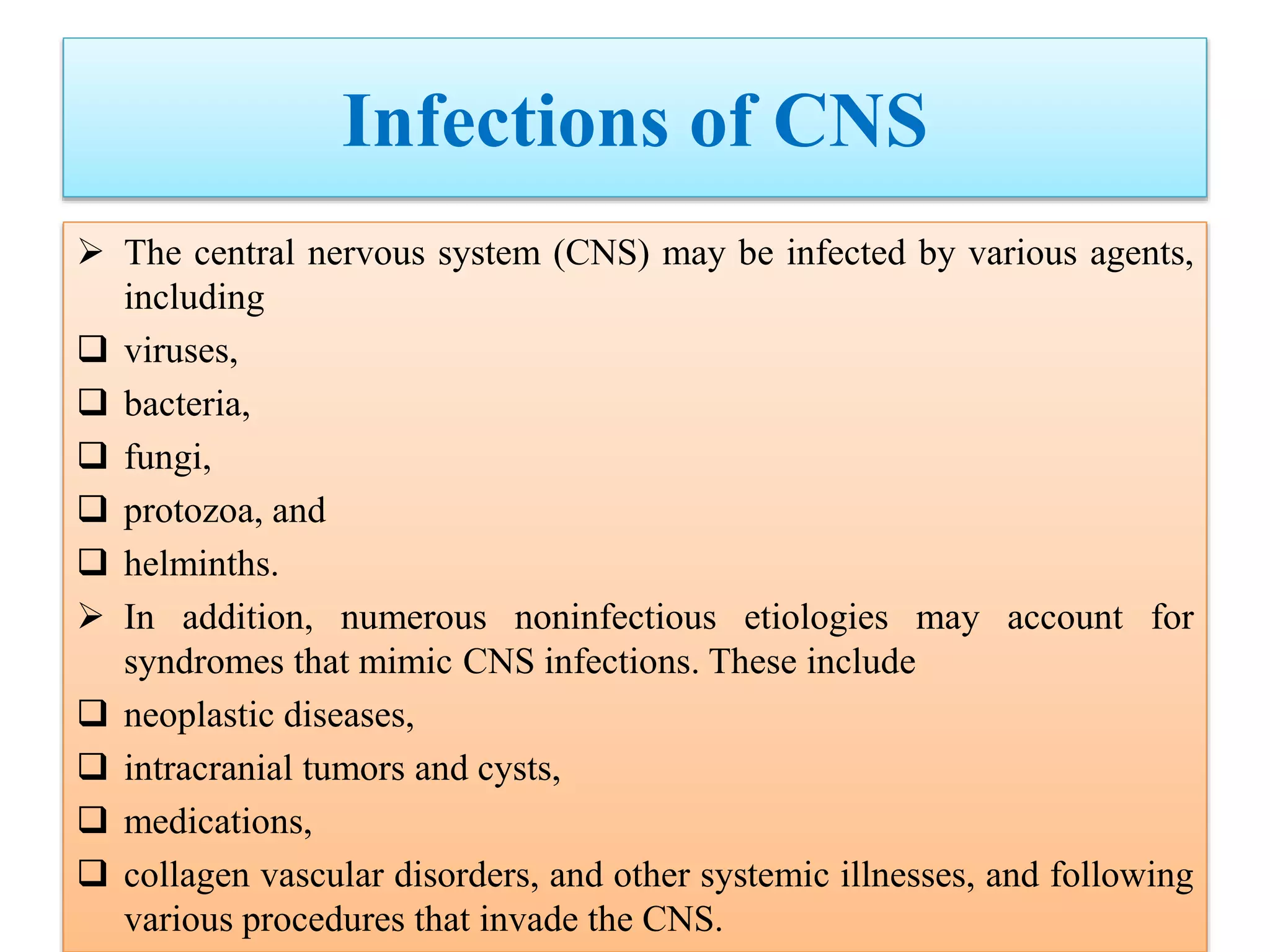 CNS Infections | PPTX