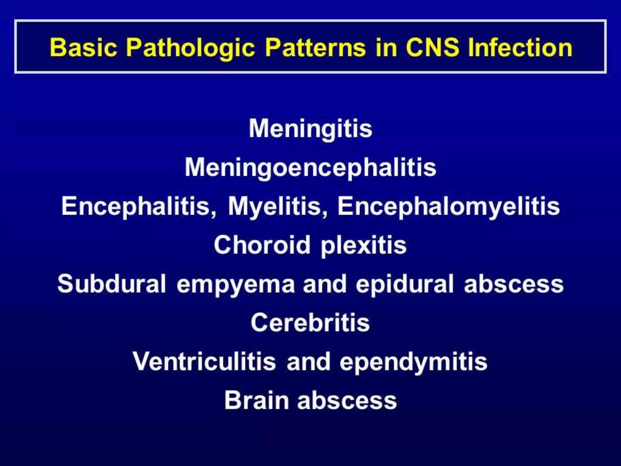 CNS Infections | PPTX