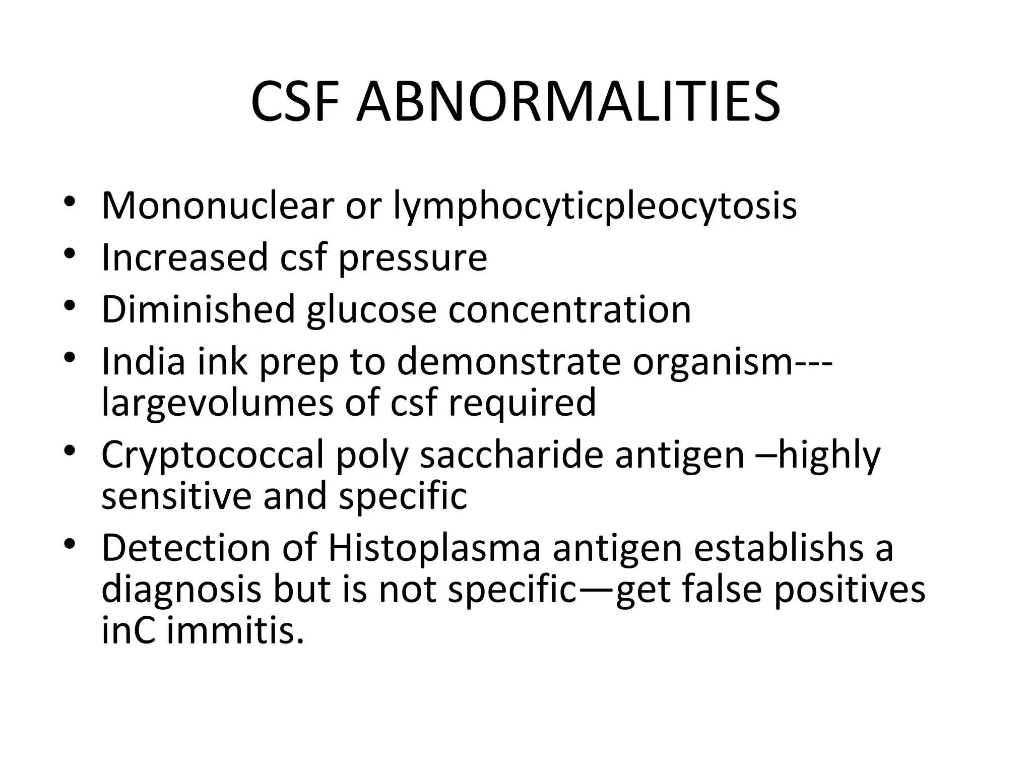 Cns infections --tubercular and fungal | PPT