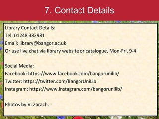 Information Skills: 3. Social Media (Natural Sciences, Bangor University) | PPT