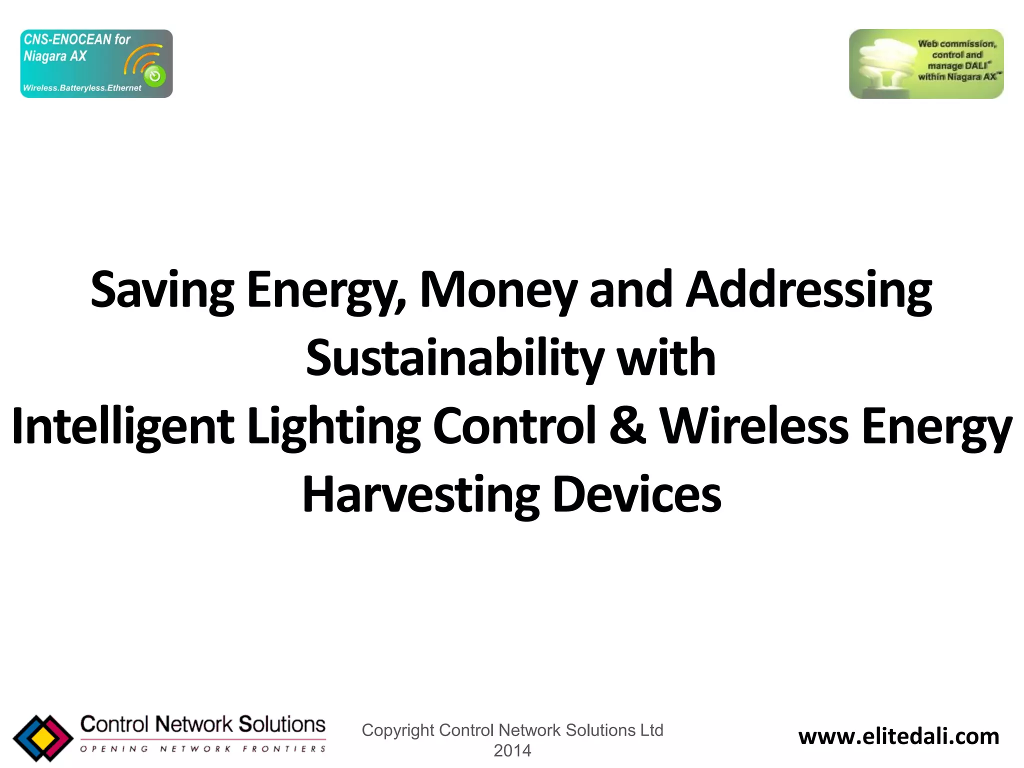 Save Energy, Address Sustainability with Web DALI Intelligent Lighting ...