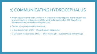 Hydrocephalus, meningitis and encephalitis - Pathology | PPTX