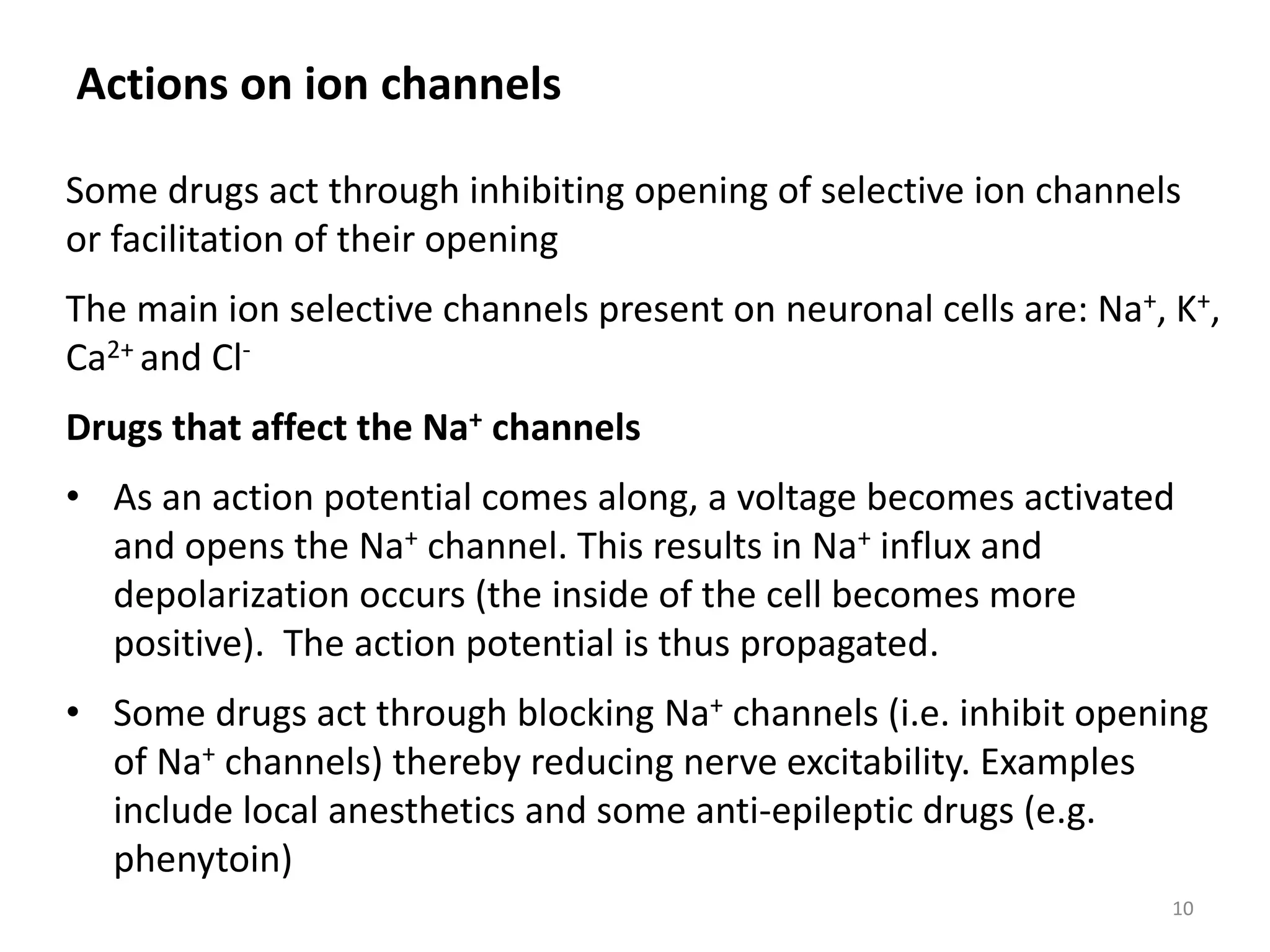 CNS PHARMACOLOGY INTRODUCTION - NEUROTRANSMITTERS & MECHANISMS OF DRUG ...
