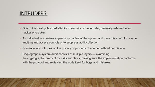 Intruders in cns. Various intrusion detection and prevention technique.pptx