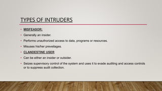 Intruders in cns. Various intrusion detection and prevention technique.pptx