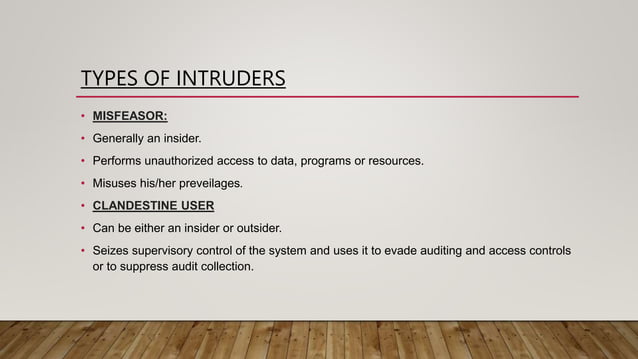 Intruders in cns. Various intrusion detection and prevention technique.pptx