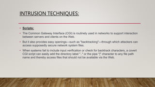 Intruders in cns. Various intrusion detection and prevention technique.pptx