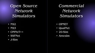 CNS network simulators other than ns1ppt.pptx
