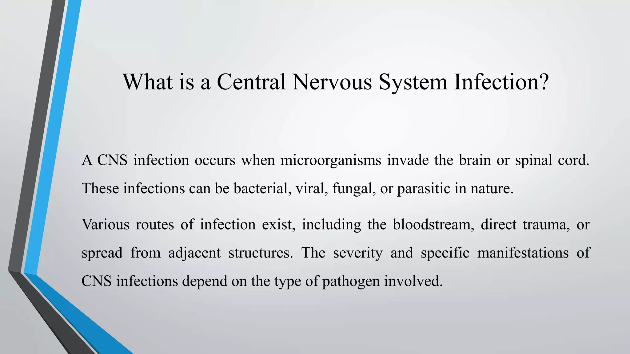 Central Nervous System Infection | PPTX