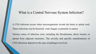 Central Nervous System Infection | PPTX